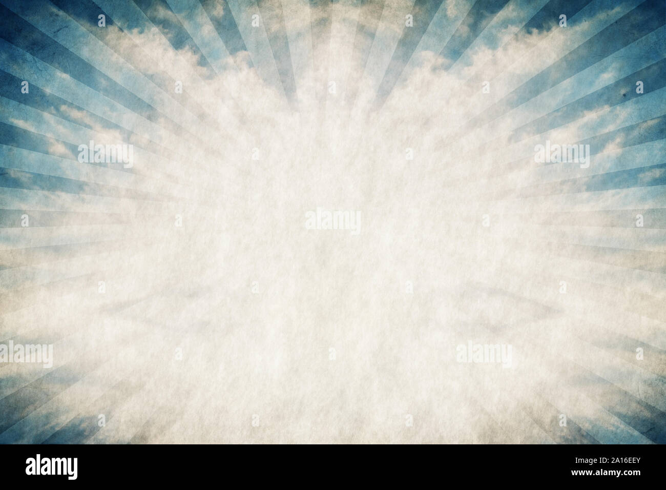 Grunge landscape with clouds on old vintage paper Stock Photo - Alamy