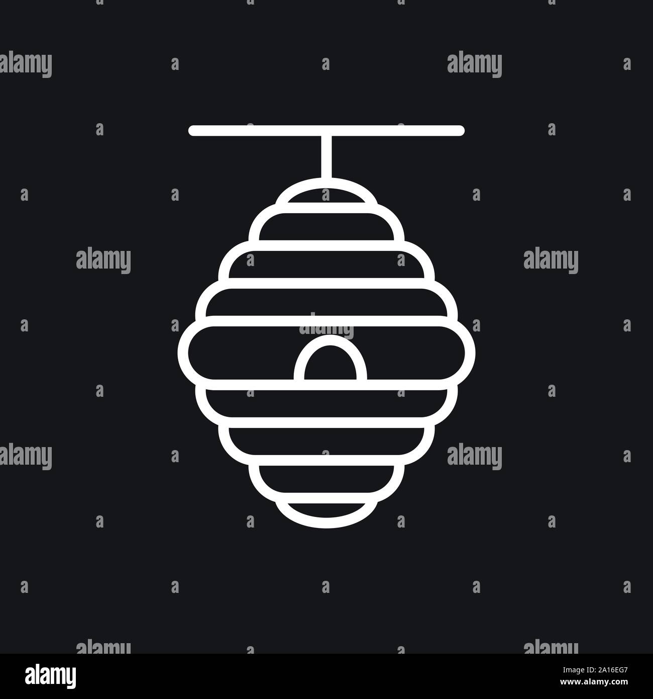 Beehive vector icon. beehive sign on background Stock Vector Image ...