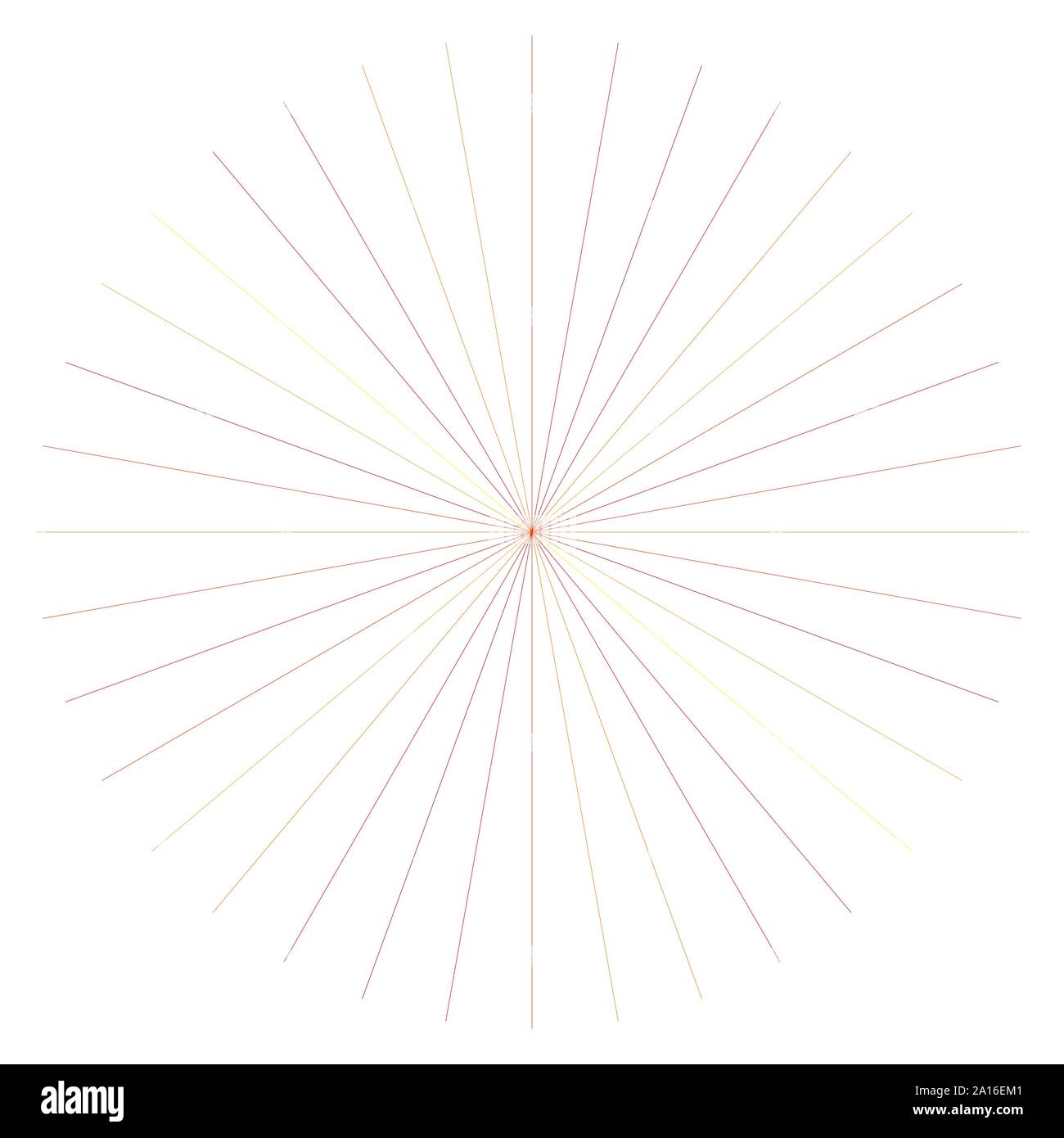 Orange, yellow radial, radiating lines. Rays, beams. Starburst ...