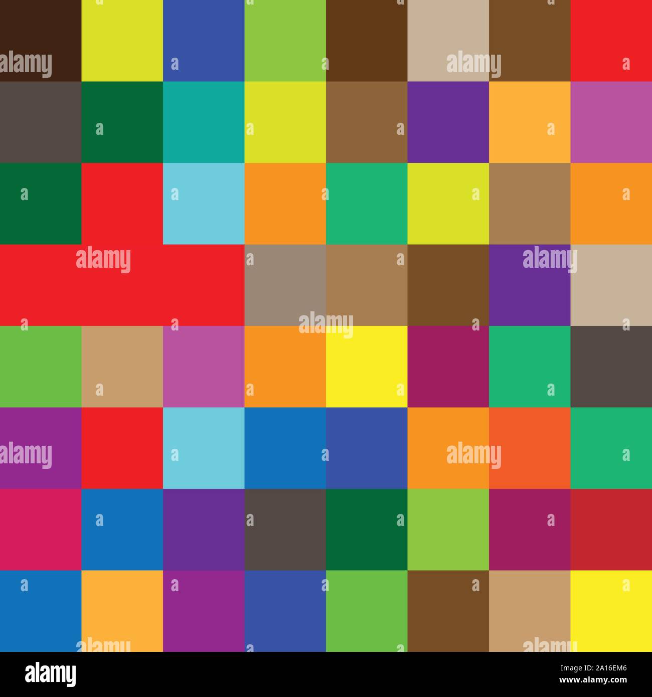 seamless random squares, mosaic tiles pixelated, pixels colorful ...