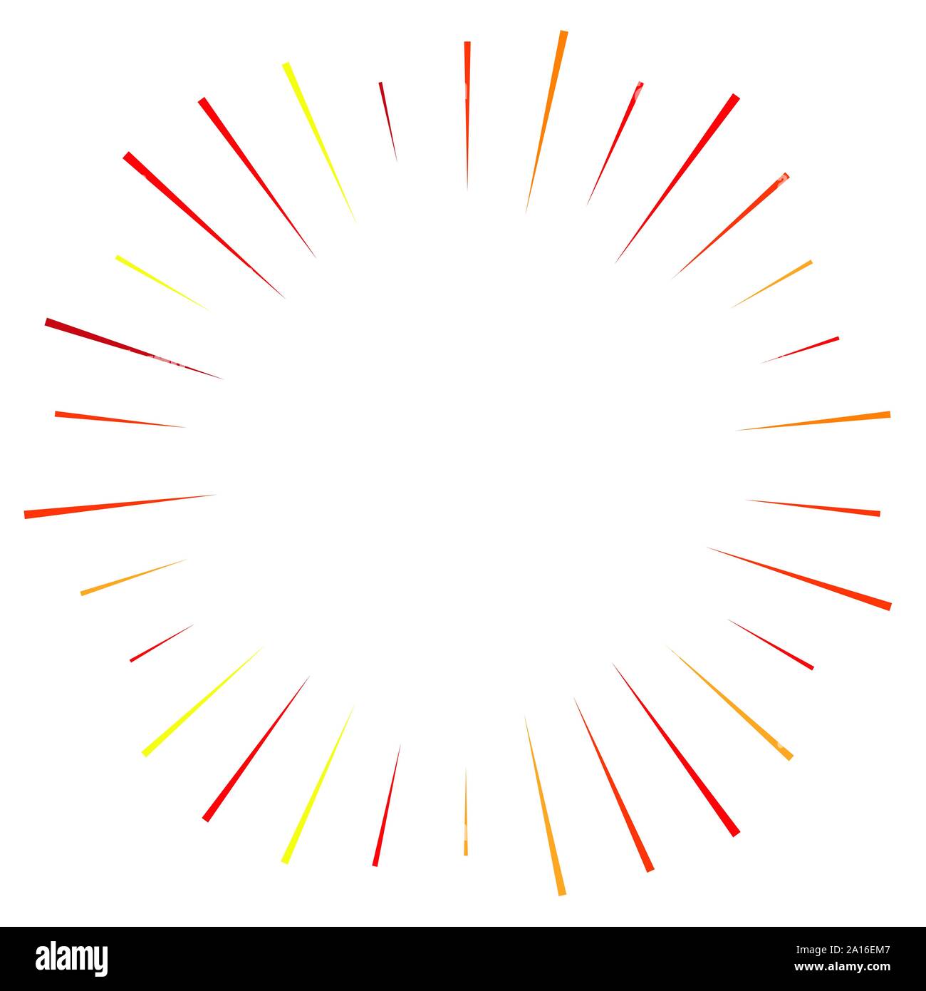Orange Starburst Design Clip Art