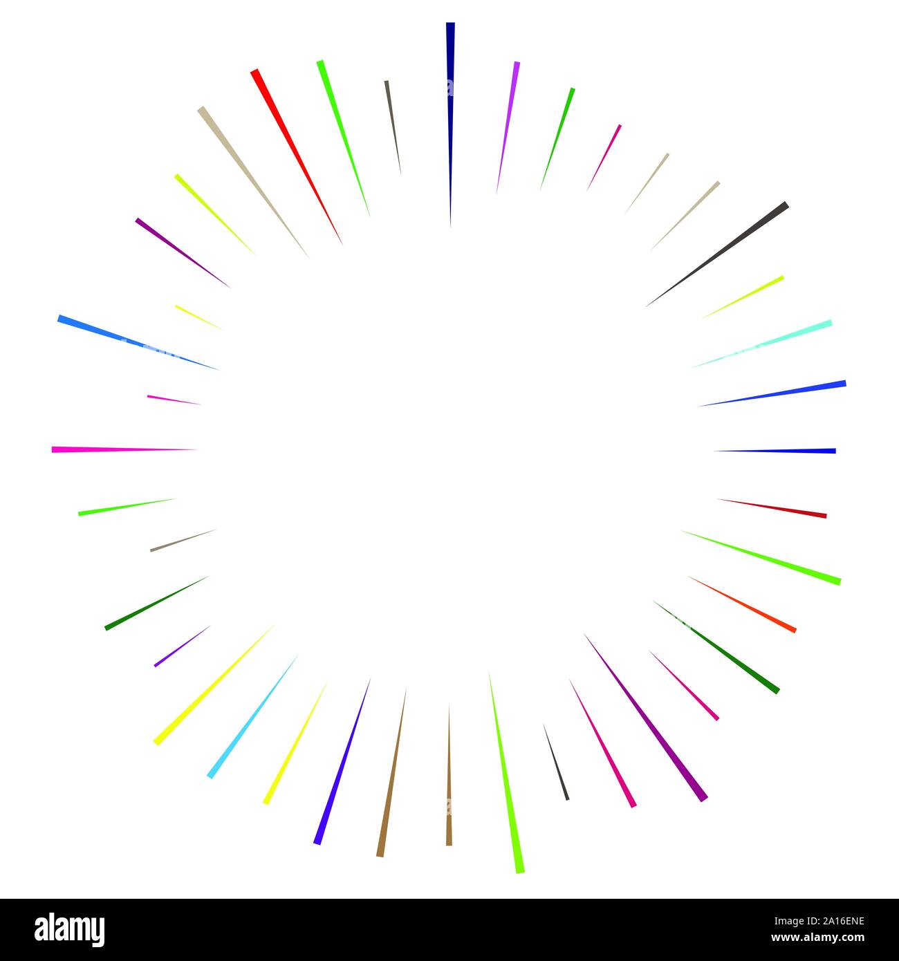 Radial, radiating lines, spokes. Circular rays, beams. Multicolor ...