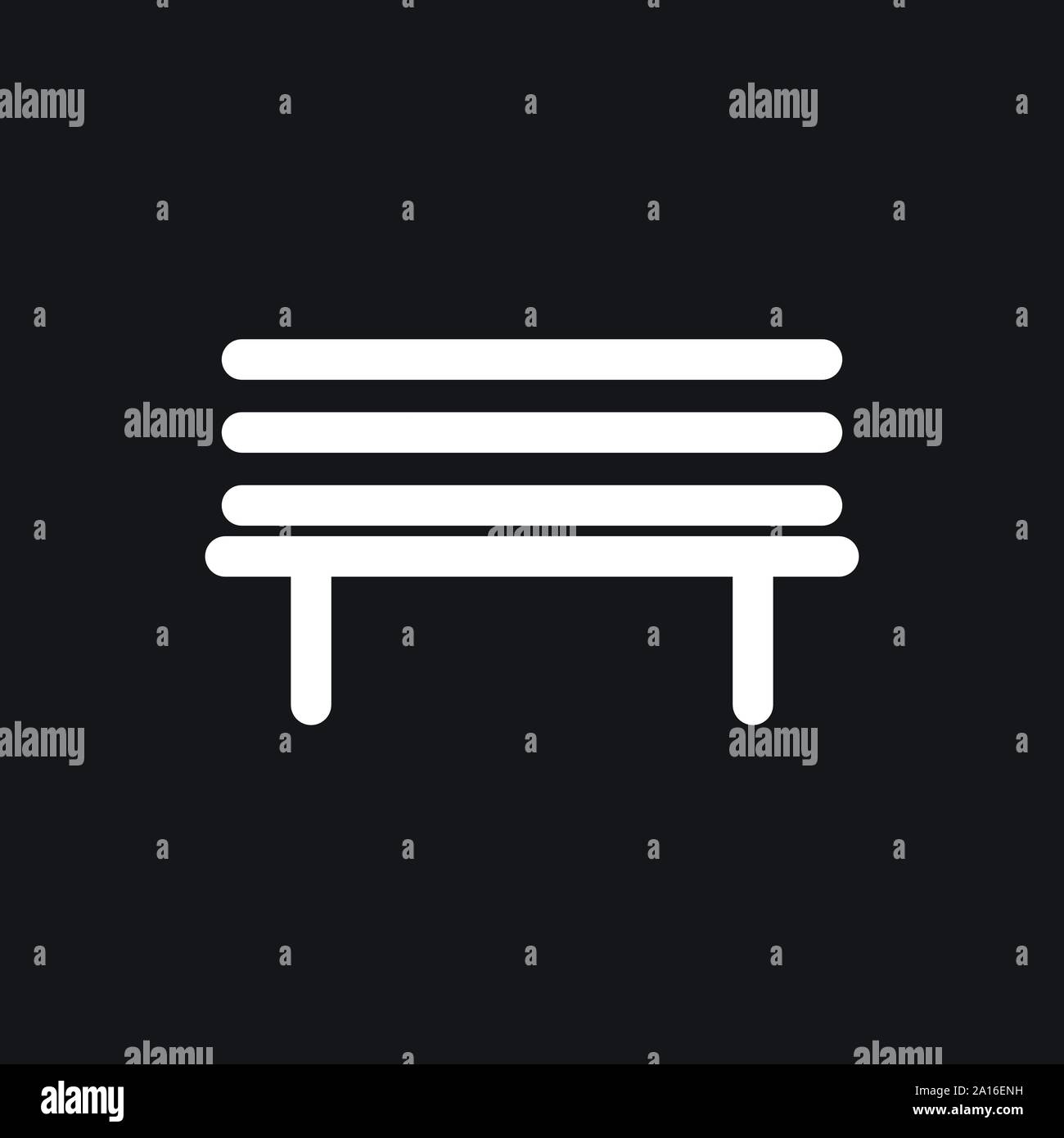 Iconic bench Stock Vector Images - Alamy