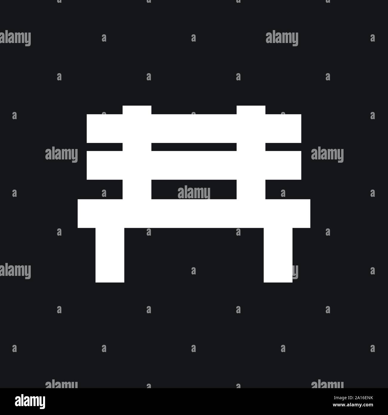 Iconic bench Stock Vector Images - Alamy