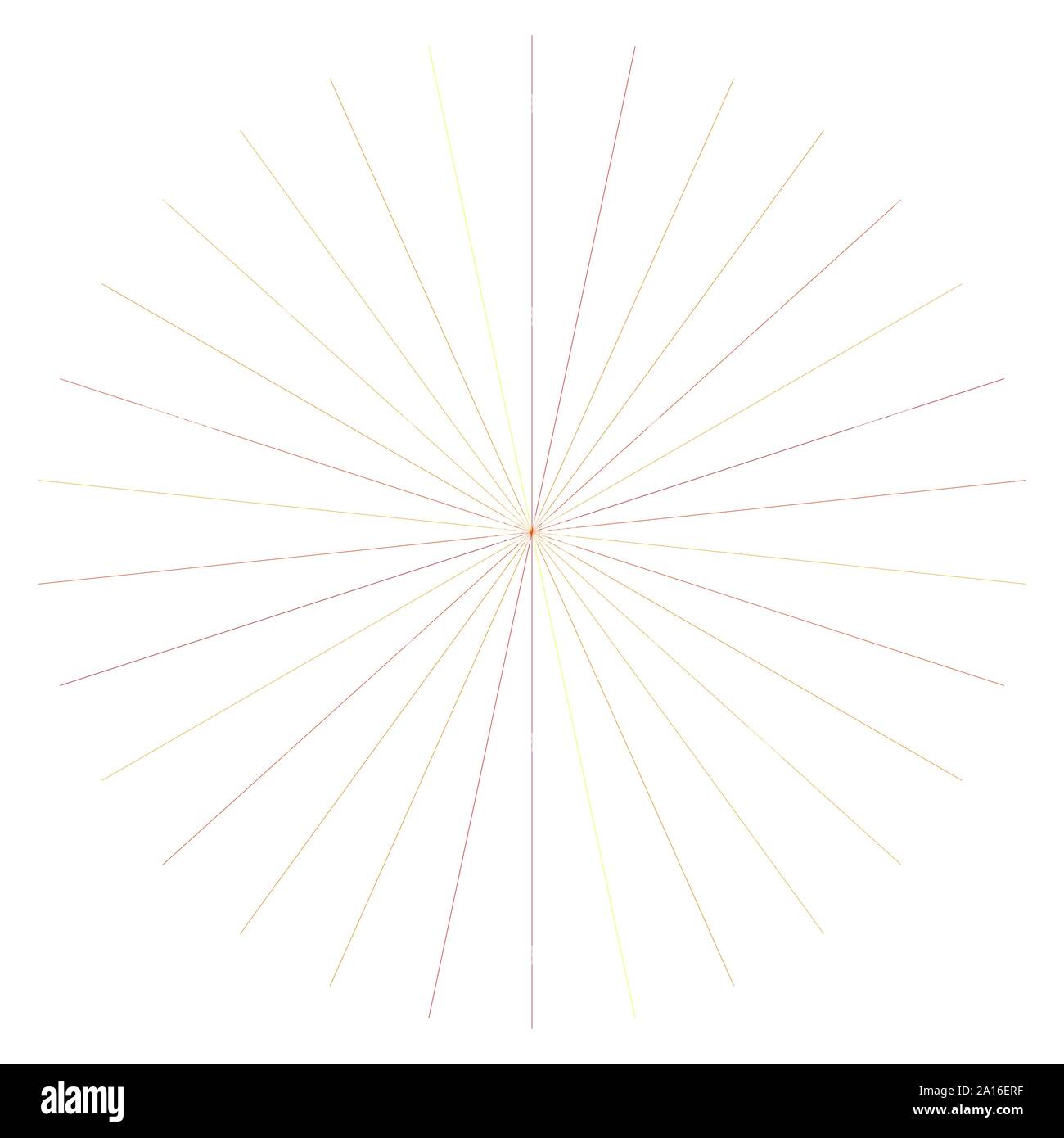 Orange, yellow radial, radiating lines. Rays, beams. Starburst ...