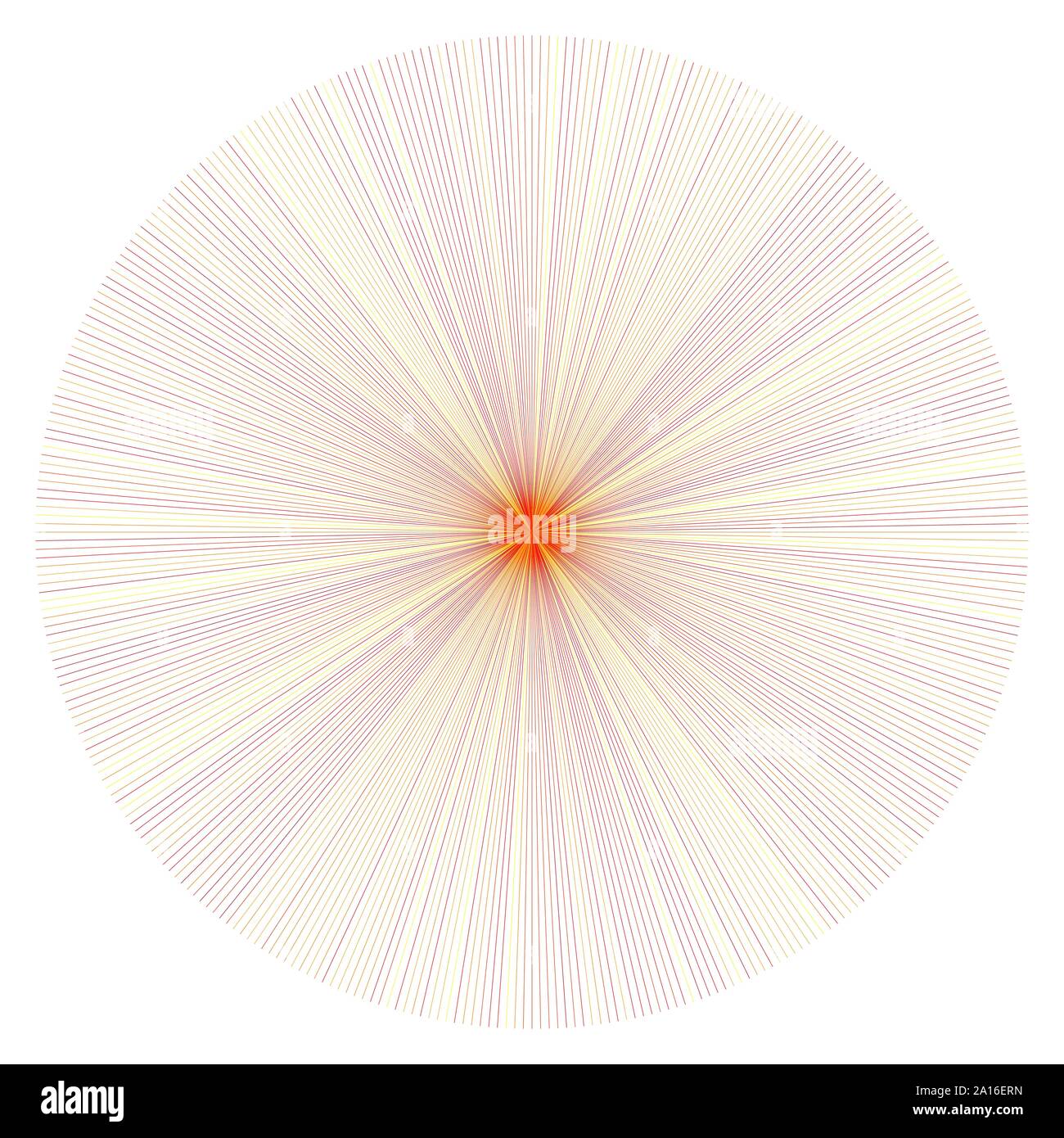 Orange, yellow radial, radiating lines. Rays, beams. Starburst ...