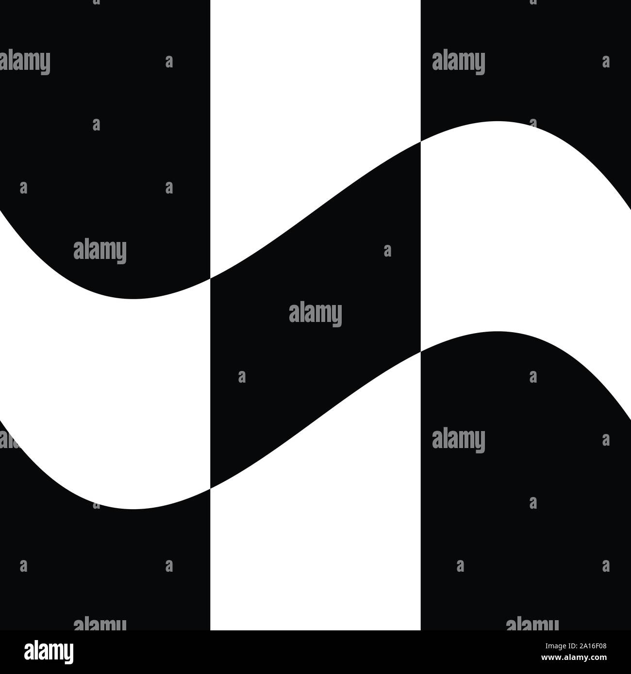 Oscillation, ripple, squeeze warp. Curve, camber element. Wavy, waving ...