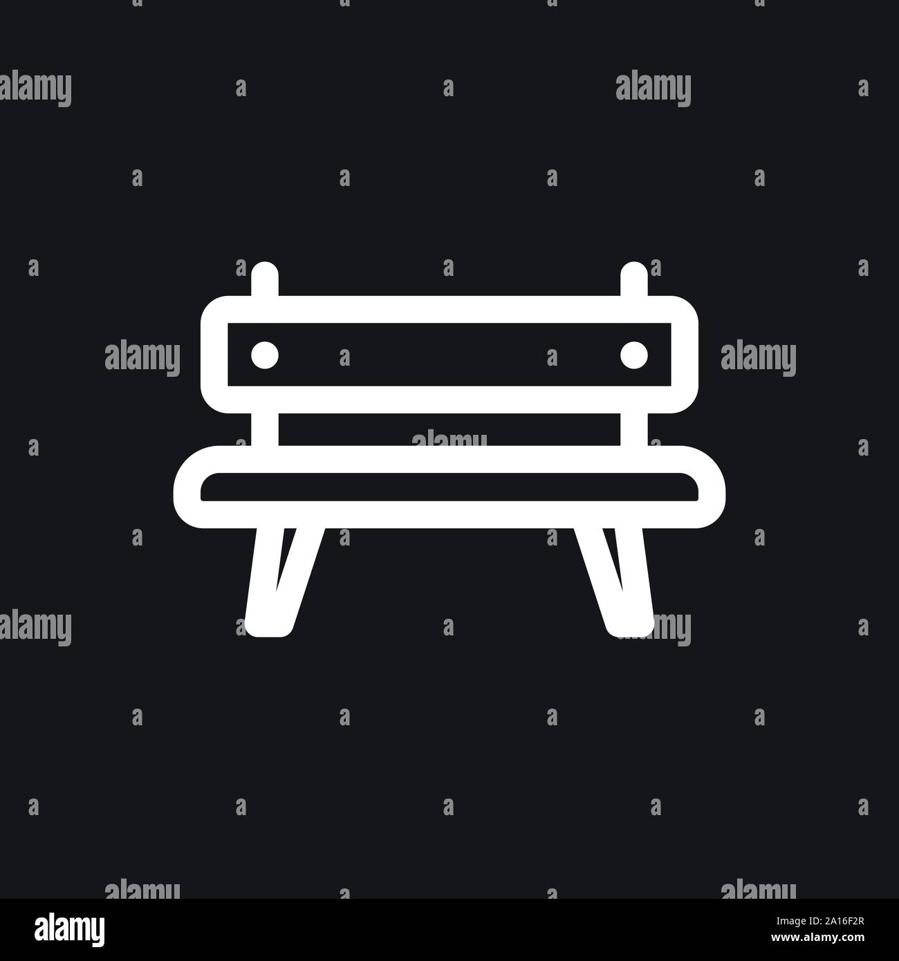 Iconic bench Stock Vector Images - Alamy