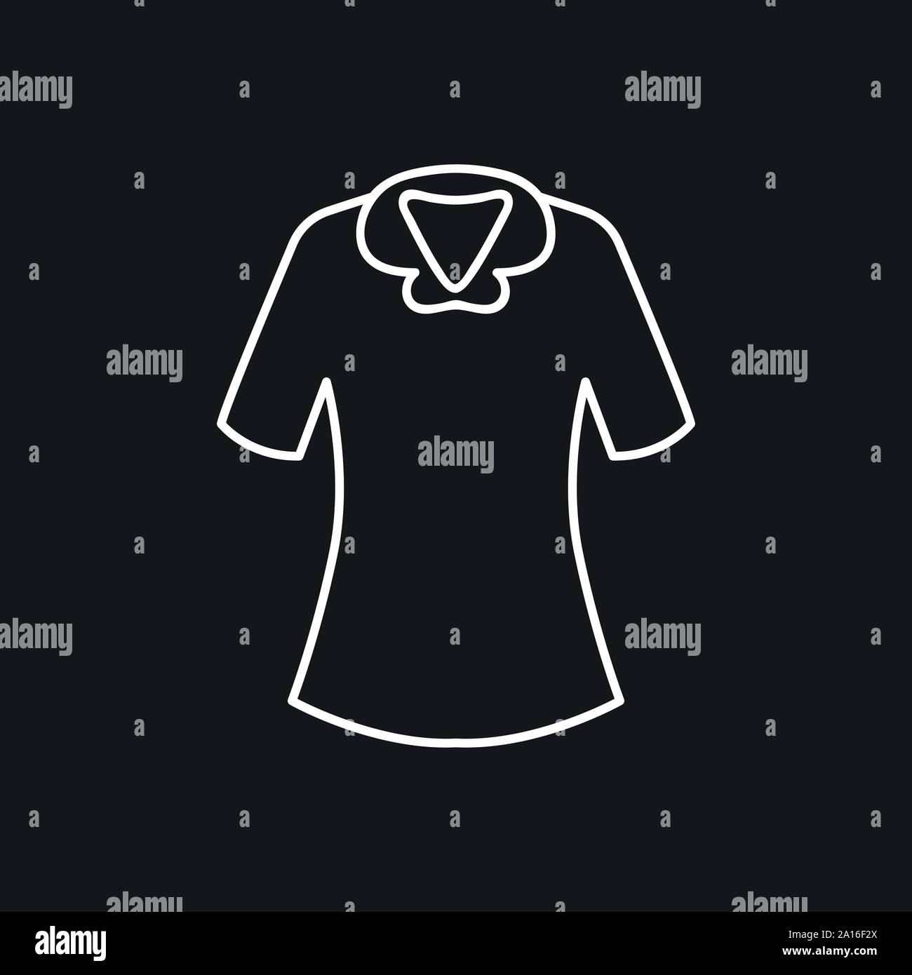 Woman blouse icon, tunic flat vector illustration Stock Vector Image ...