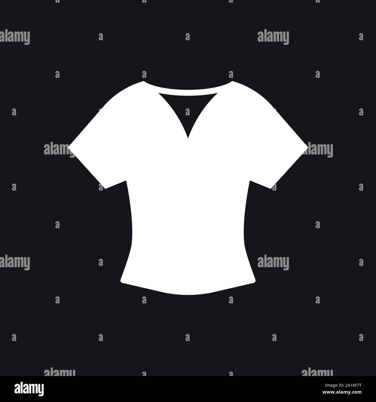 Woman blouse icon, tunic flat vector illustration Stock Vector Image ...