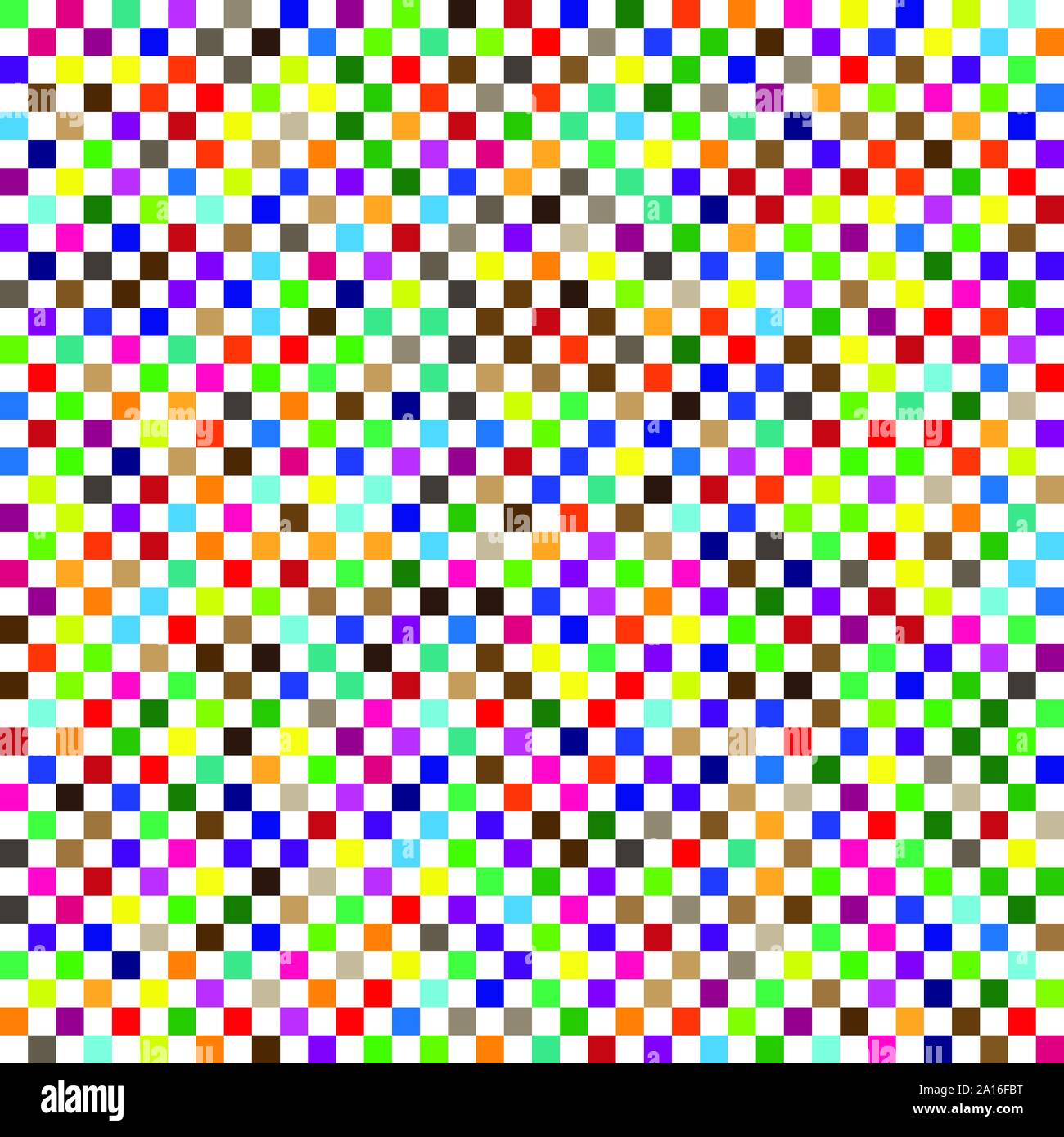 seamless random squares, mosaic tiles pixelated, pixels colorful ...