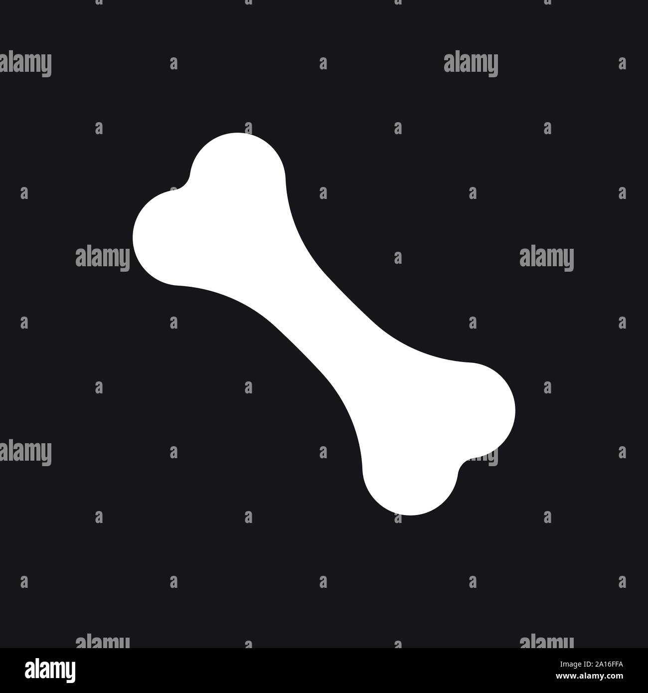 Bone flat icon. Single high quality symbol Stock Vector Image & Art - Alamy