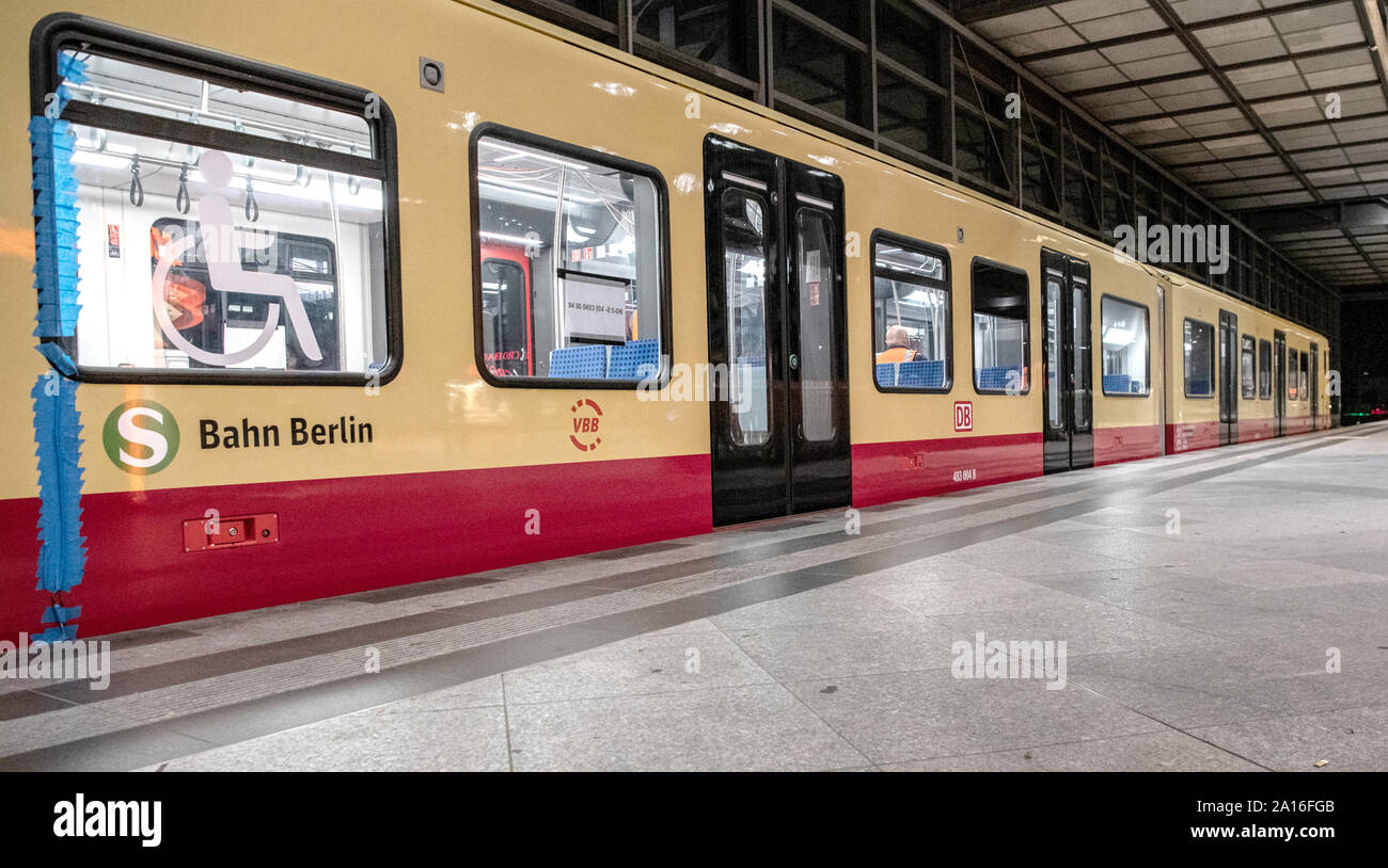 Germany. 18th Sep, 2019. The new S-Bahn is parked in a train station ...