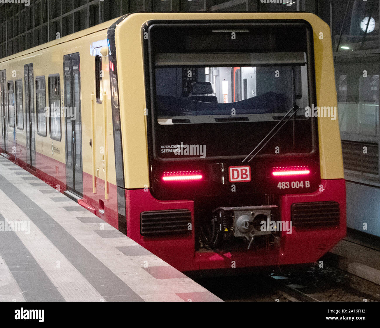 Germany. 18th Sep, 2019. The new S-Bahn is parked in a train station ...