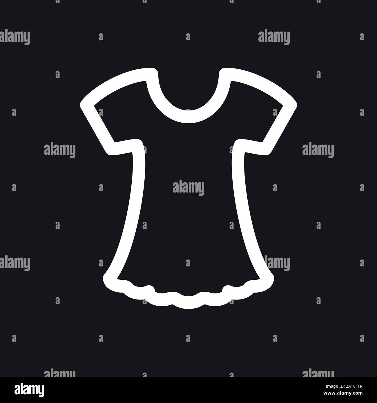 Woman blouse icon, tunic flat vector illustration Stock Vector Image ...