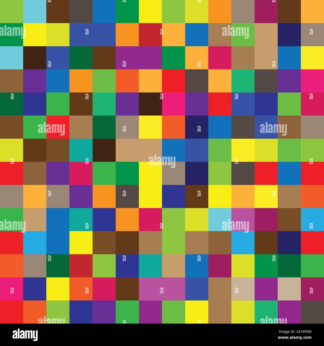 seamless random squares, mosaic tiles pixelated, pixels colorful ...