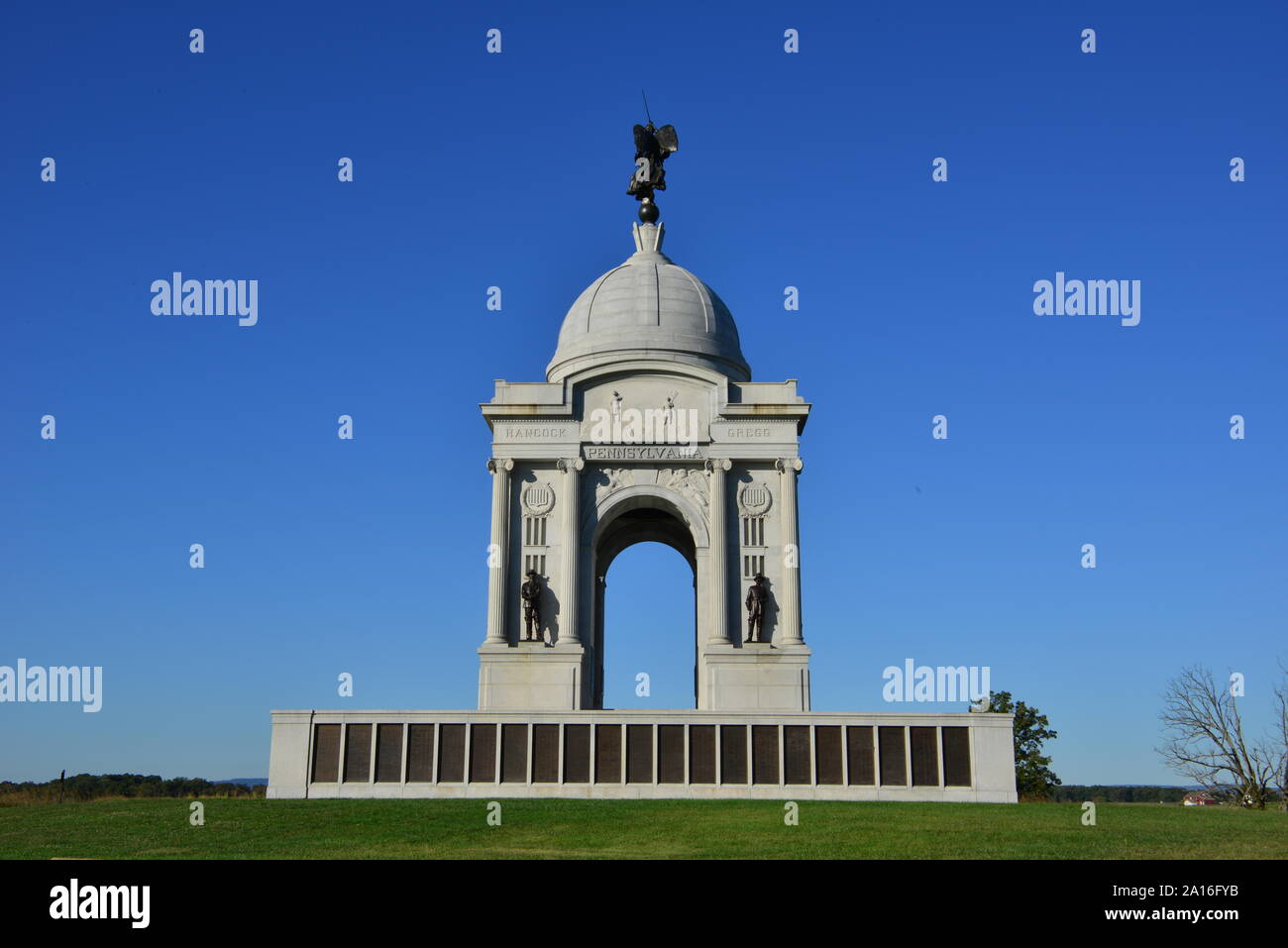 Gettysburg Pennsylvania Memorial to the American Civil war Stock Photo ...