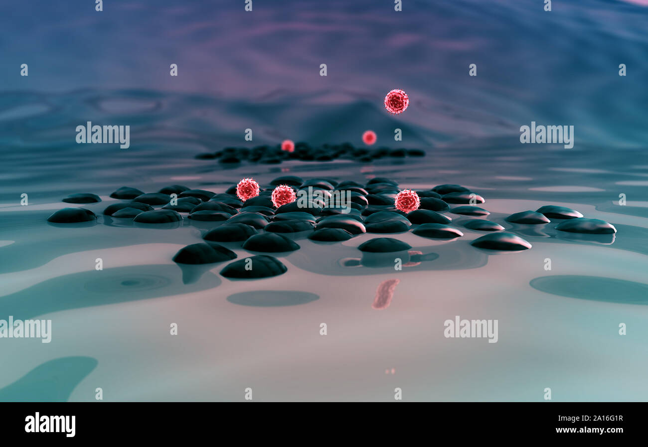 Cancer cell and Lymphocytes Stock Photo - Alamy