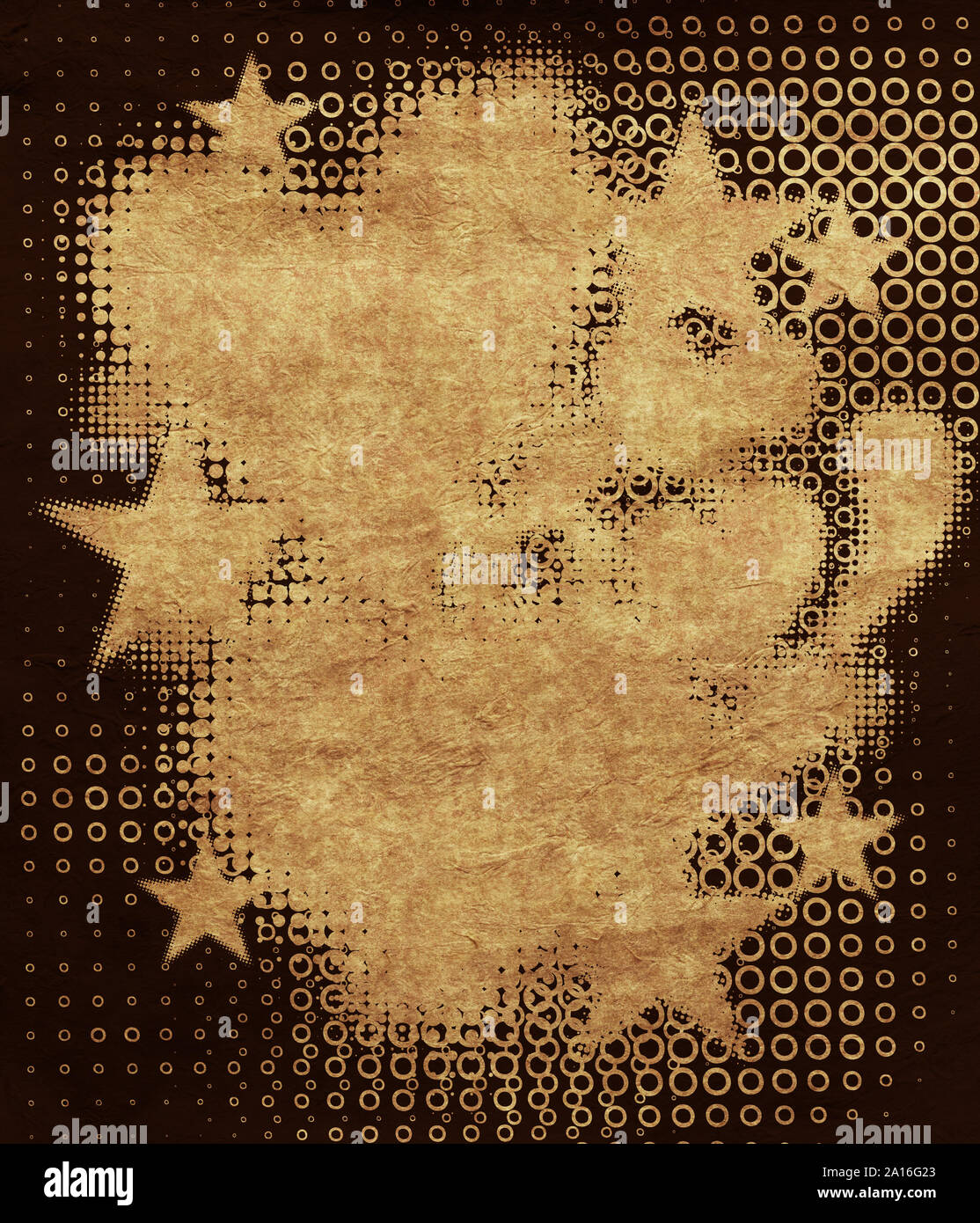 Abstract grunge halftone pattern stars and hearts background Stock ...