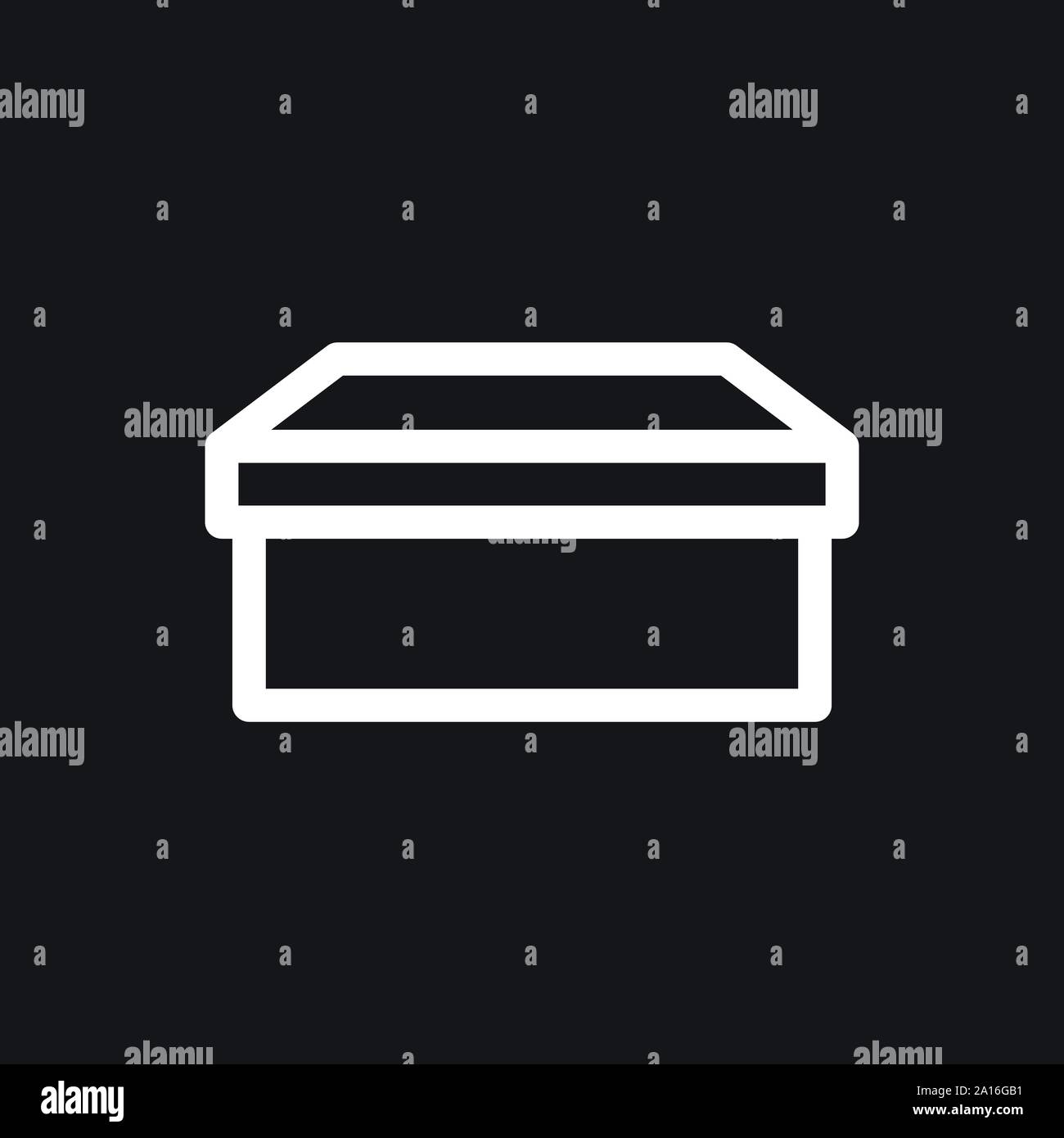 Box icon or logo in modern style Stock Vector Image & Art - Alamy