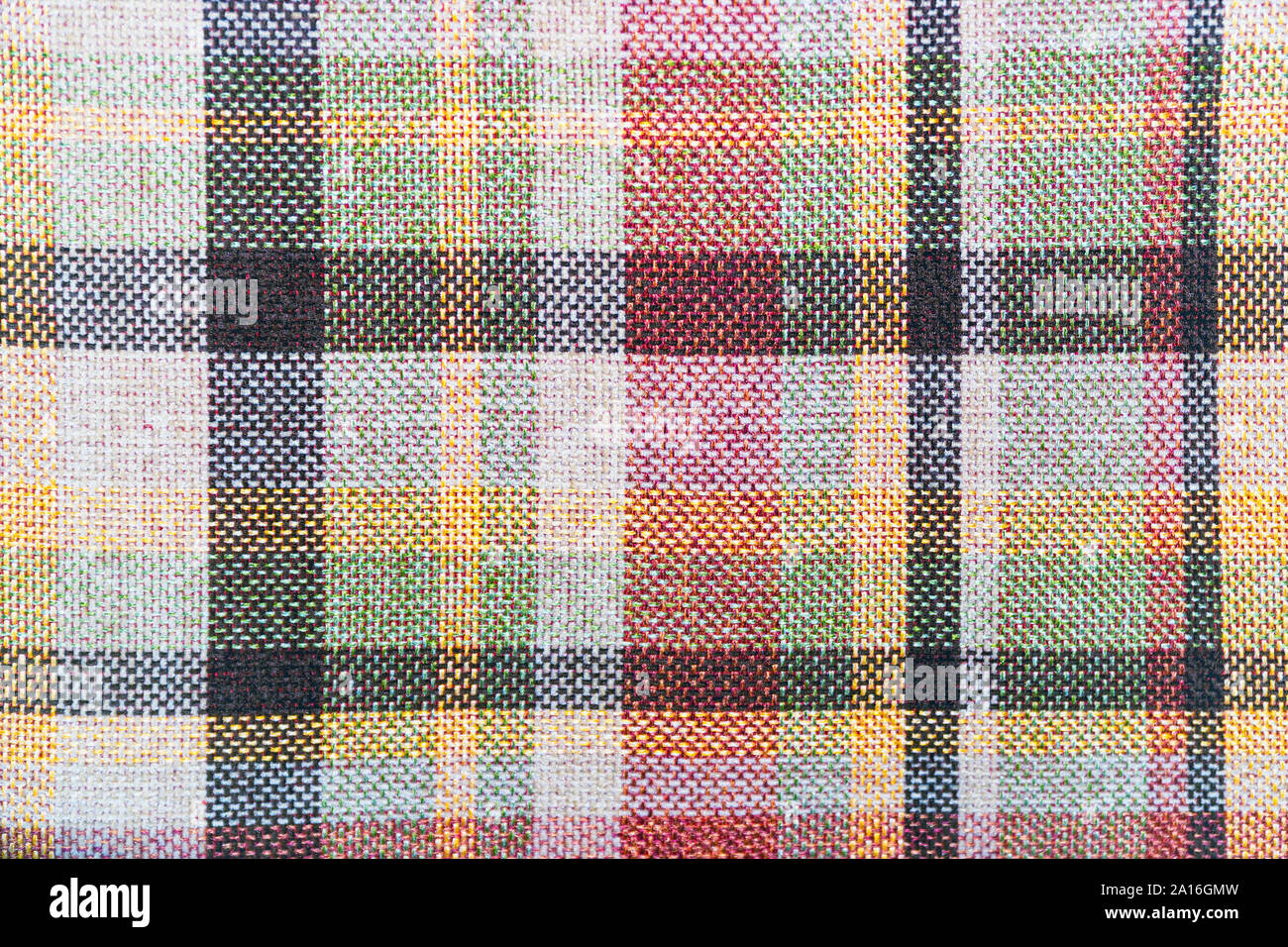 Texture of fabric with a classic check pattern Stock Photo - Alamy