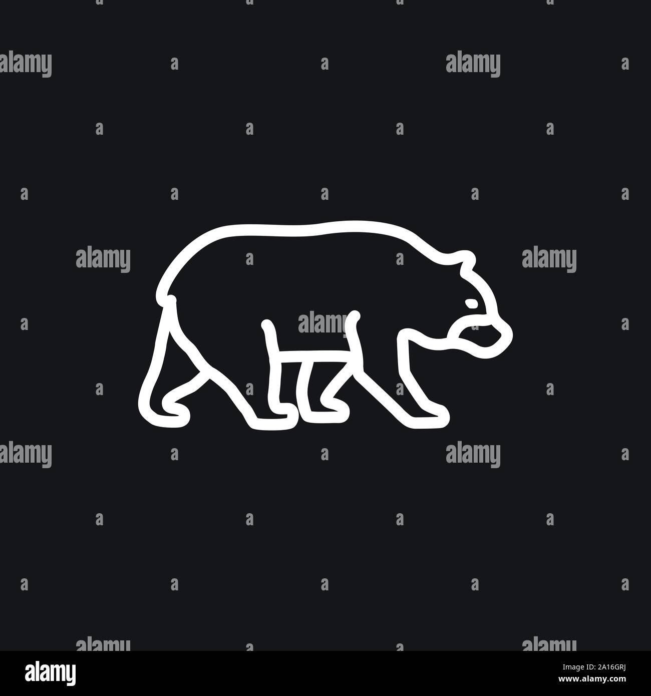 Bear icon. Vector concept illustration for design Stock Vector Image ...