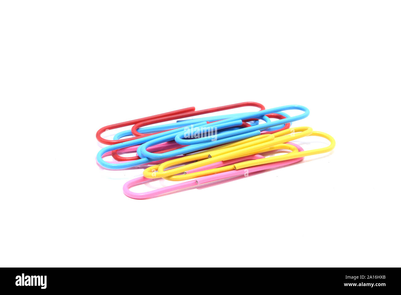 paper clip on isolated white Stock Photo - Alamy