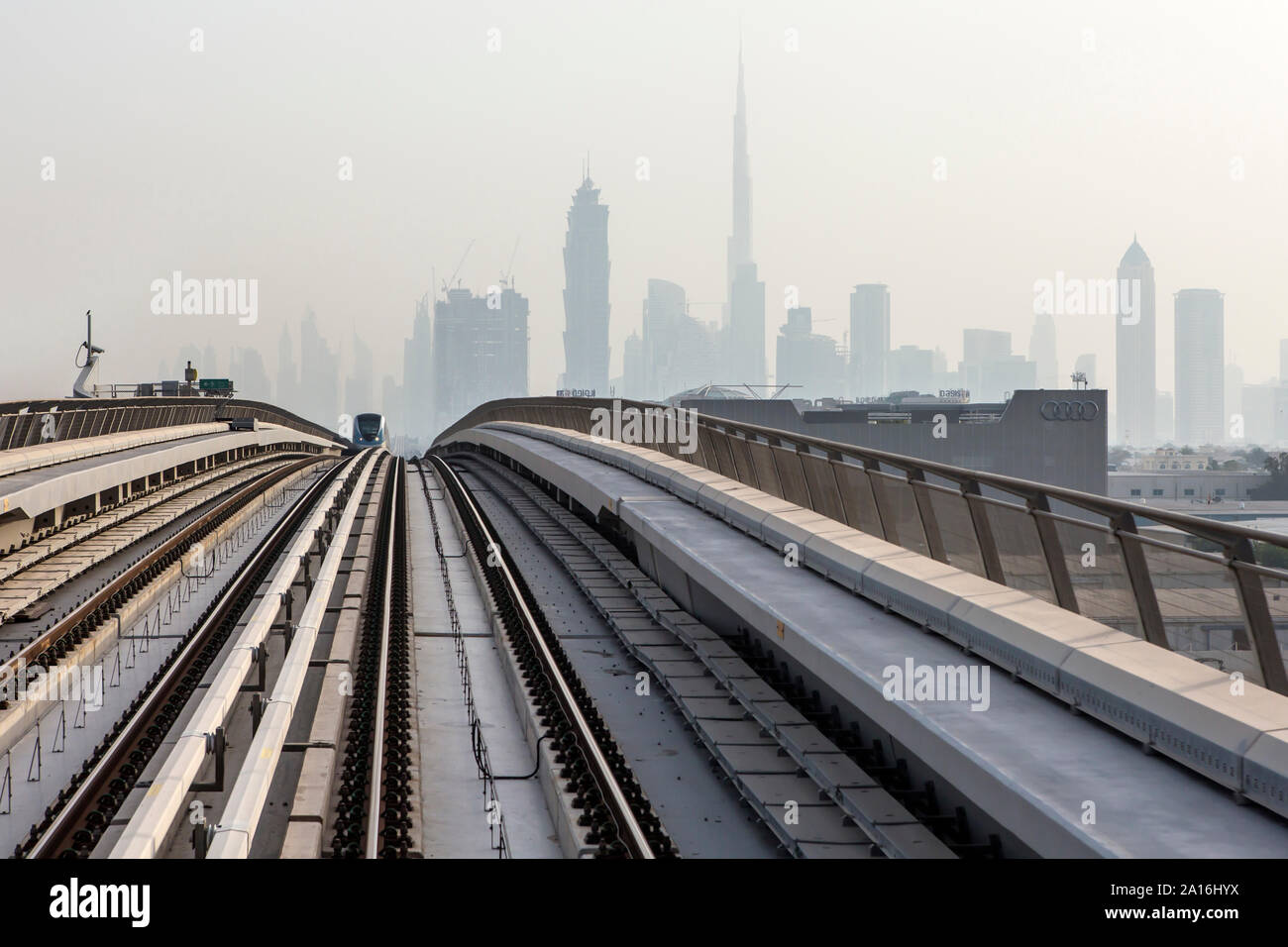 Downtown dubai metro rails hi-res stock photography and images - Alamy