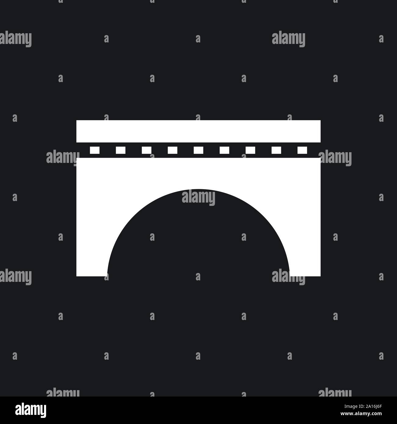 Bridge across highway Stock Vector Images - Alamy