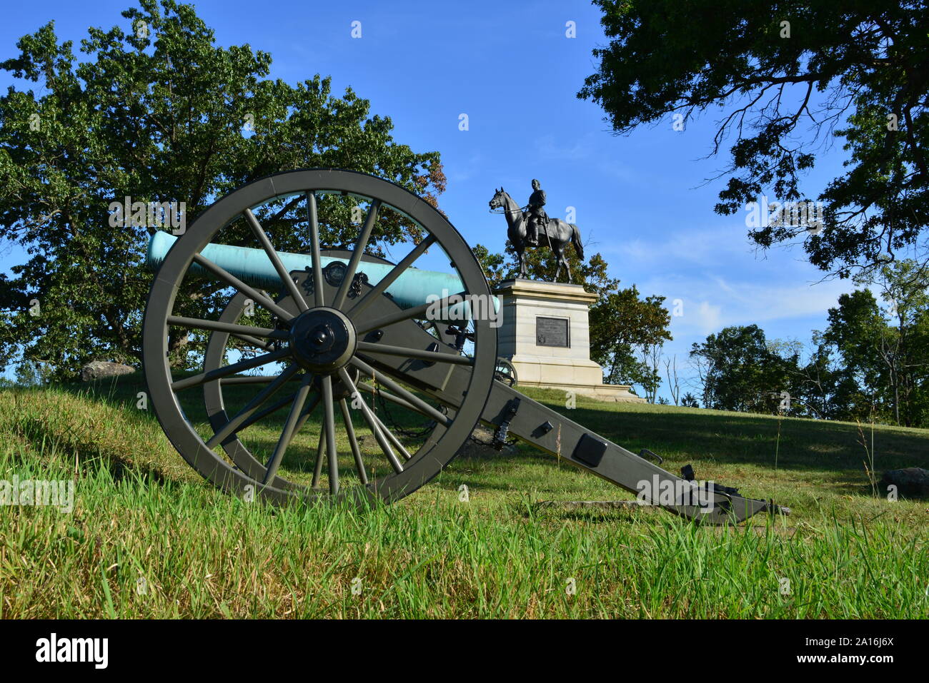 Cemetery hill at Gettsyburg the sight of the battle that took place ...