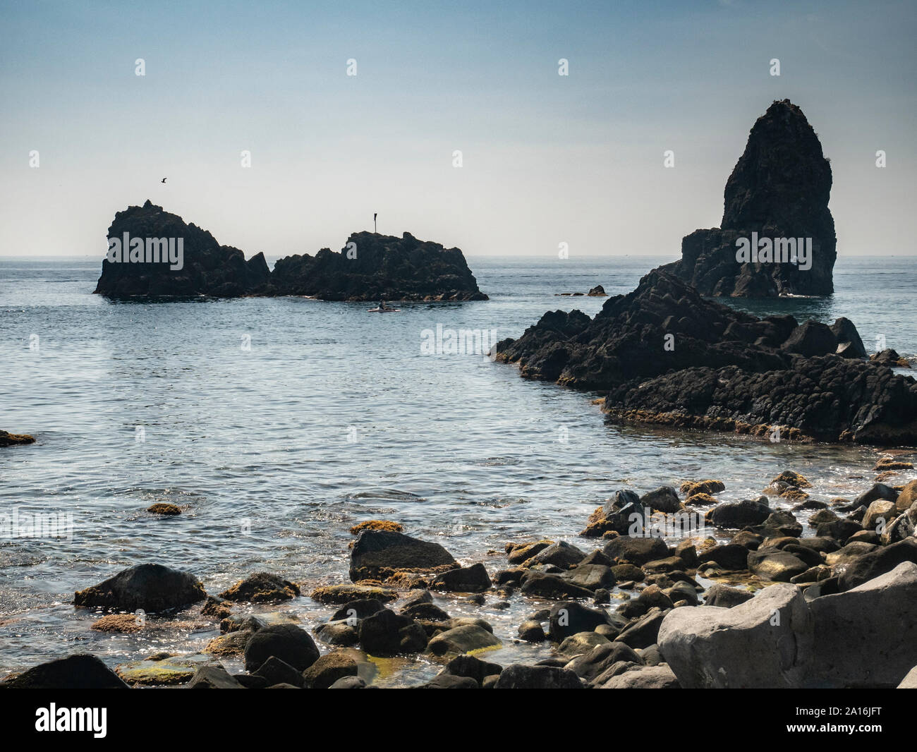 Cyclops Islands Acitrezza Sicily Stock Photo - Alamy
