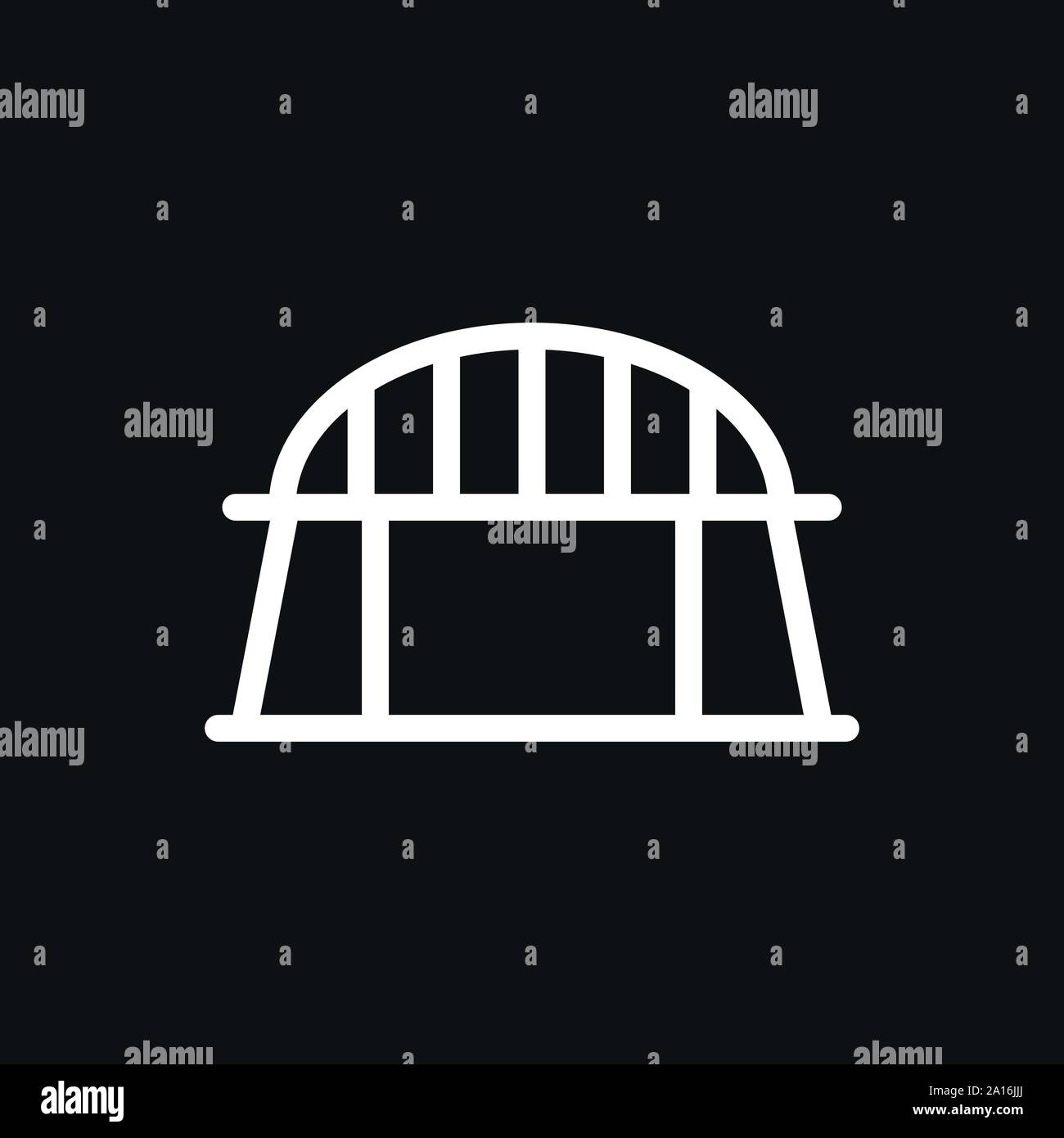 Bridge icon in flat style. Road business concept Stock Vector Image ...