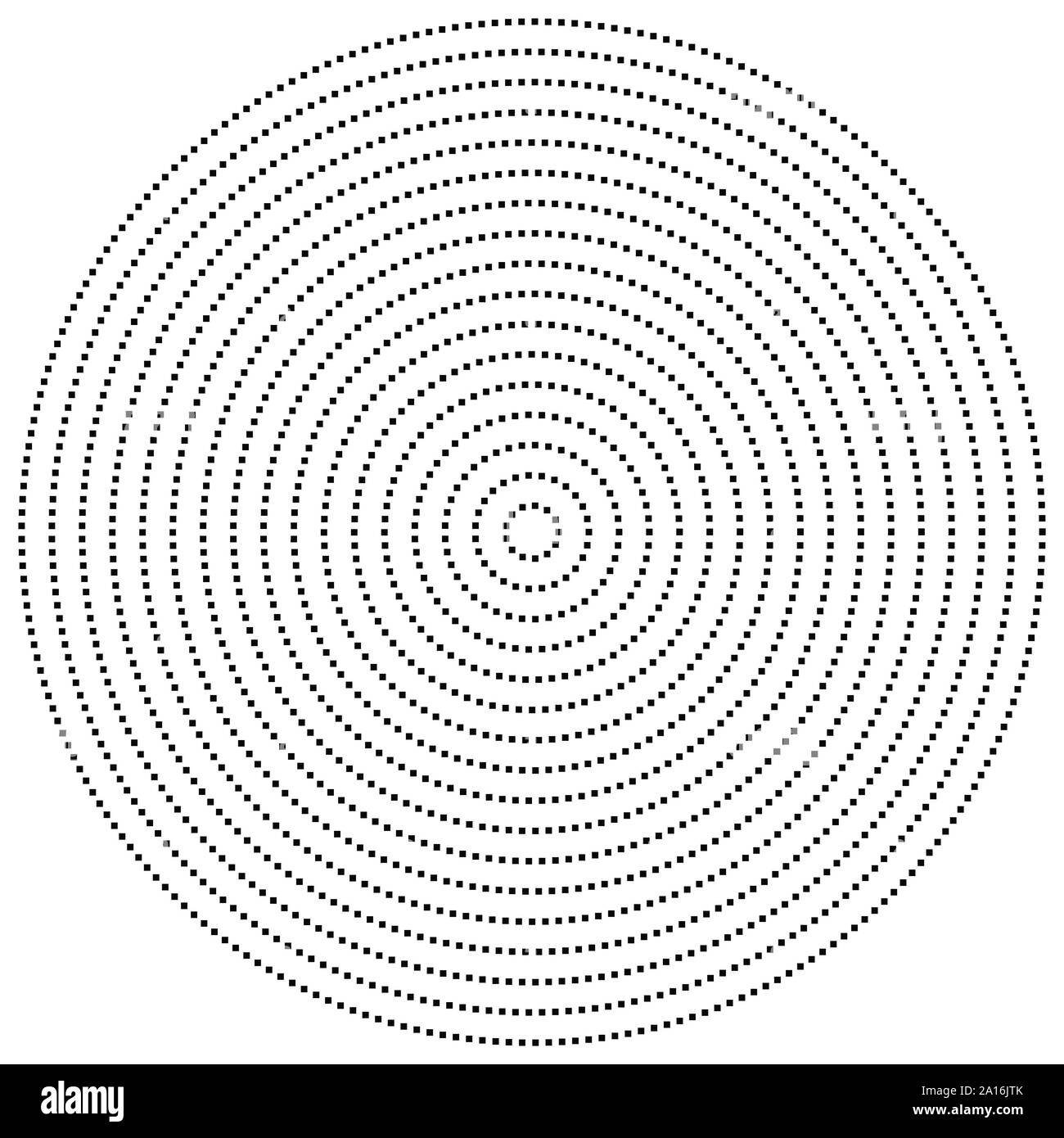 geometric circle of squares, rectangles. angular spiral,vortex abstract ...