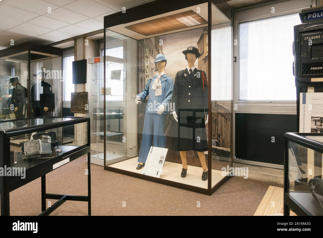 Paris, France - Sept 03, 2019:Exhibition in the "Musee de la Prefecture ...