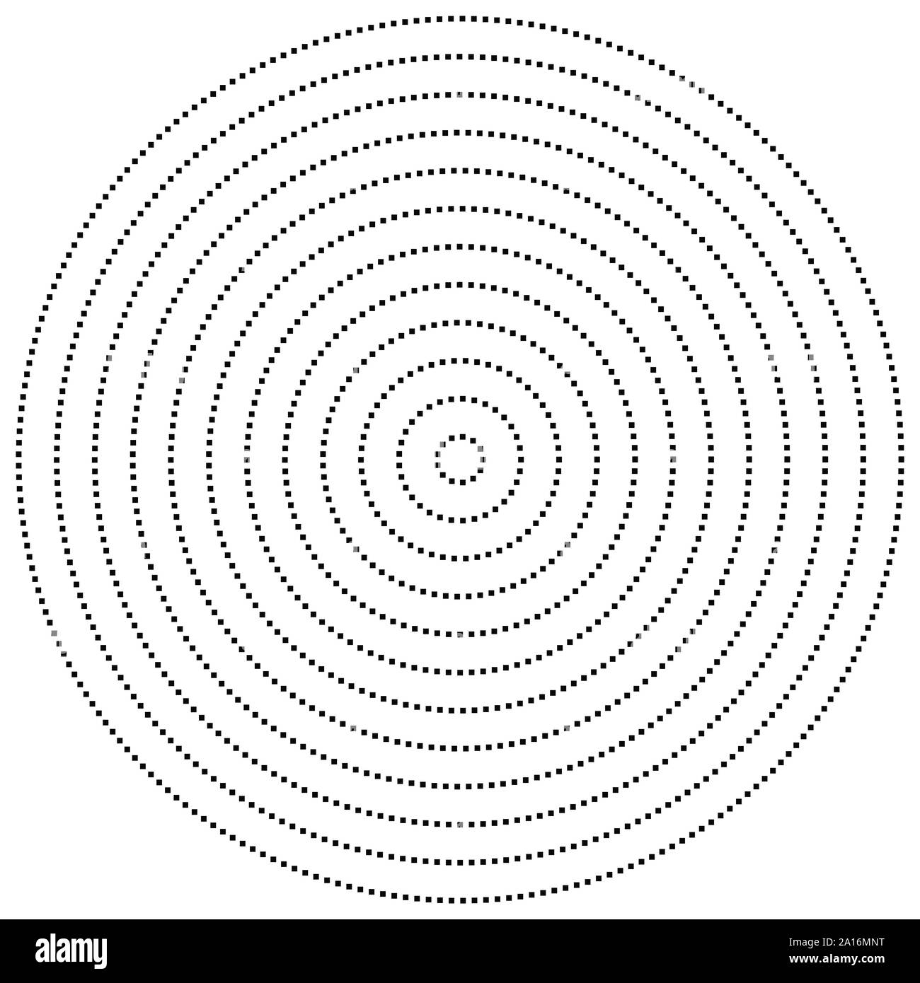 geometric circle of squares, rectangles. angular spiral,vortex abstract ...