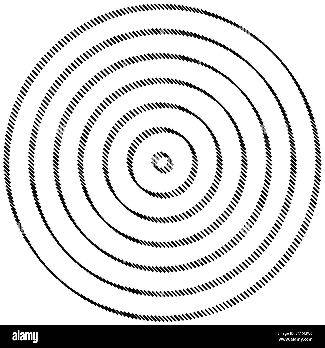geometric circle of squares, rectangles. angular spiral,vortex abstract ...