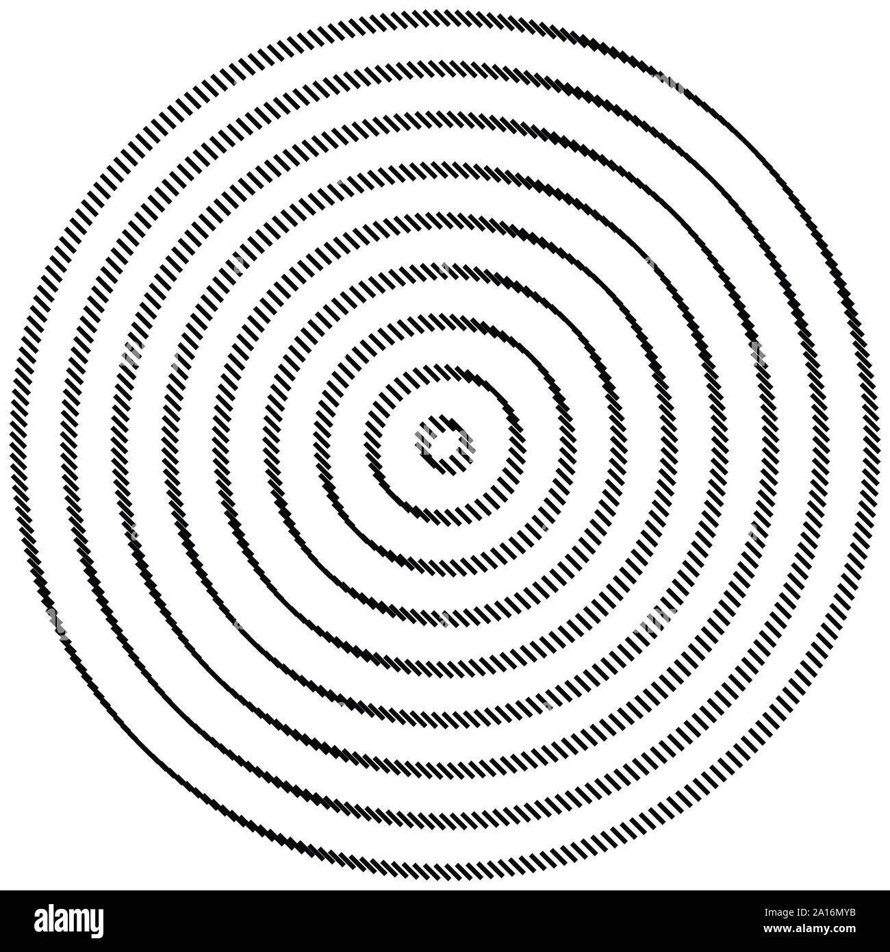 geometric circle of squares, rectangles. angular spiral,vortex abstract ...