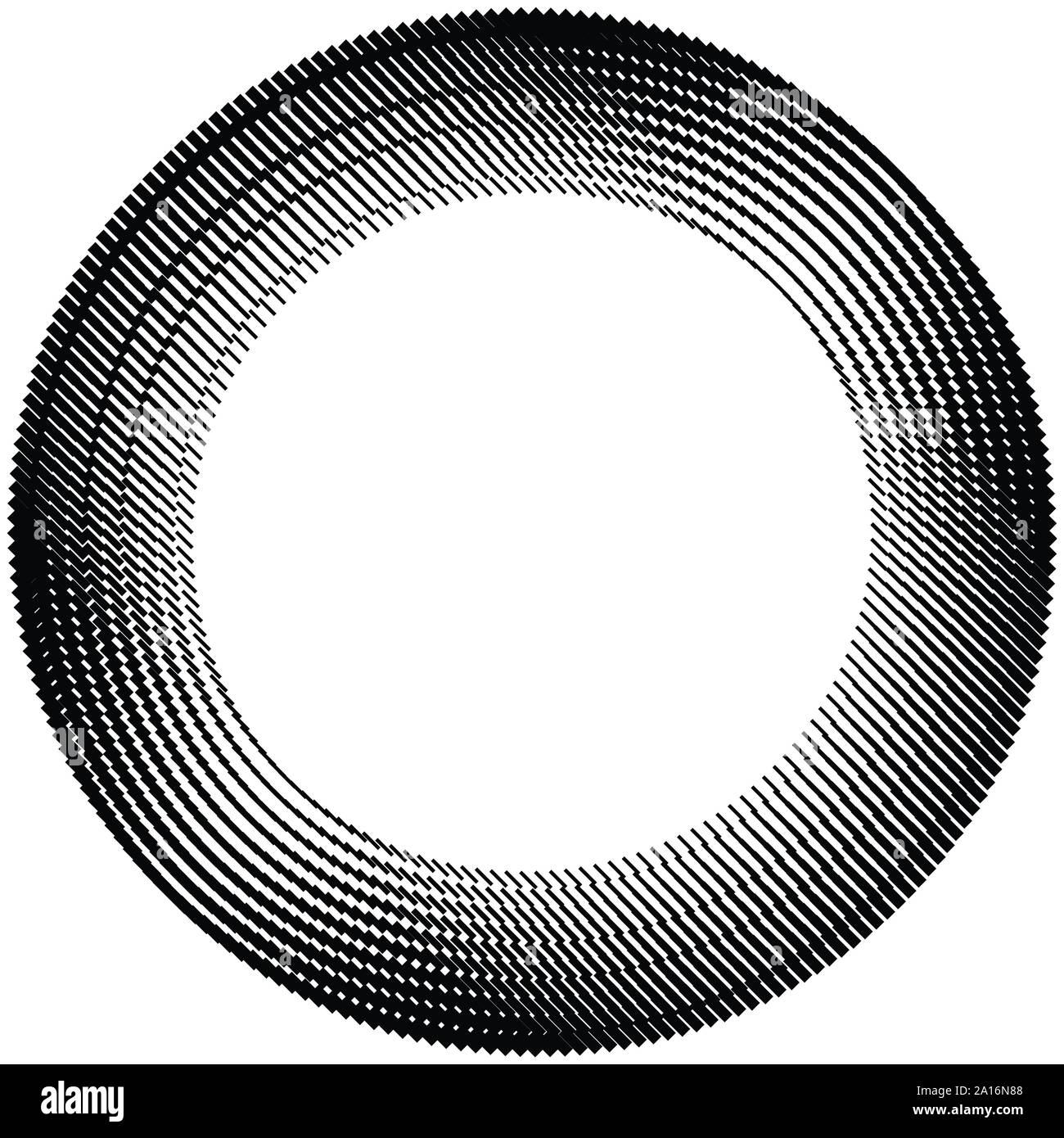 geometric circle of squares, rectangles. angular spiral,vortex abstract ...