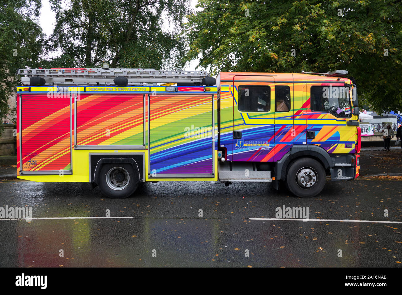 Rainbow fire engine hi-res stock photography and images - Alamy