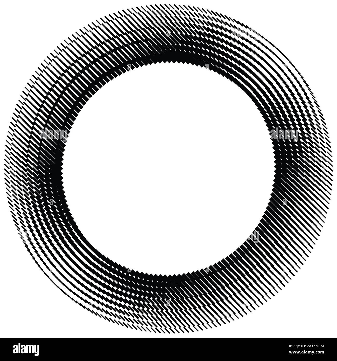 geometric circle of squares, rectangles. angular spiral,vortex abstract ...