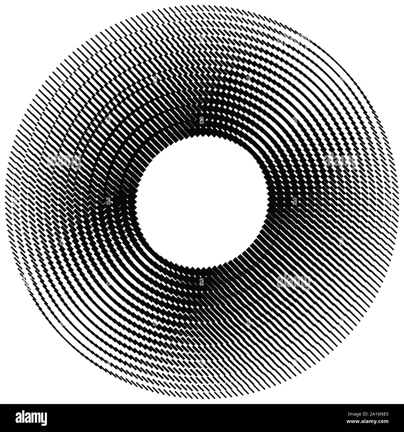 geometric circle of squares, rectangles. angular spiral,vortex abstract ...