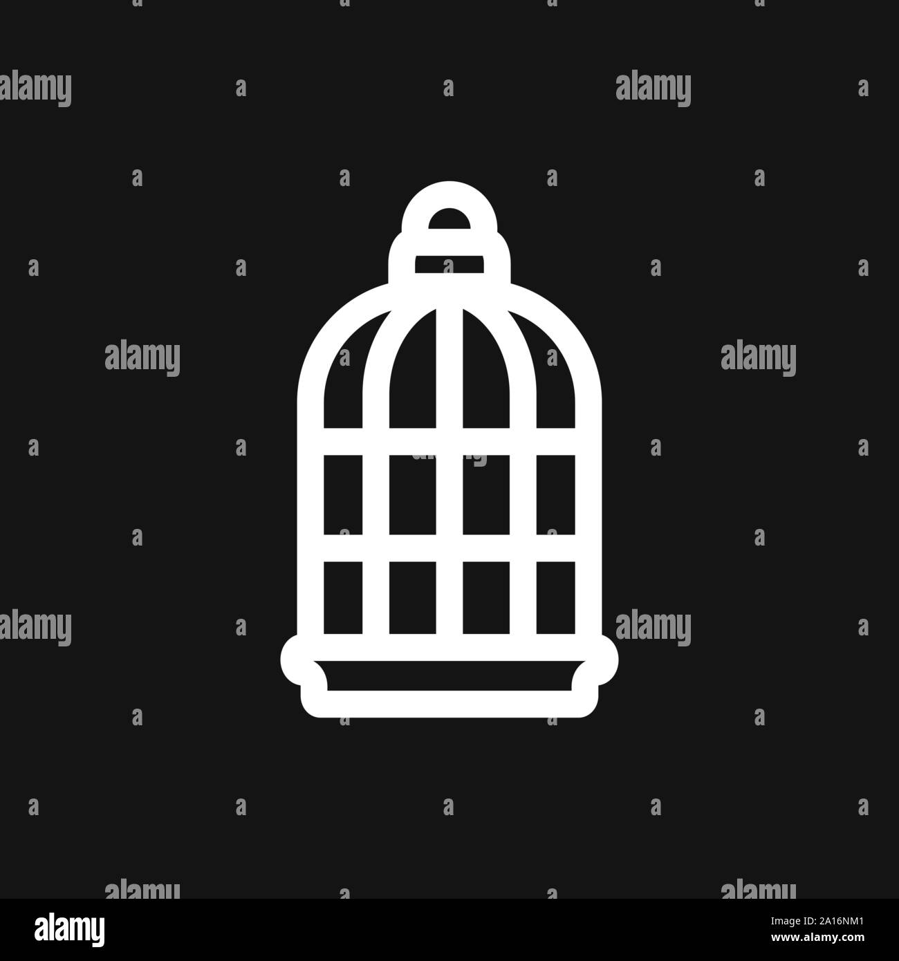 Bird cage icon for your design, logo. Vector illustration Stock Vector ...