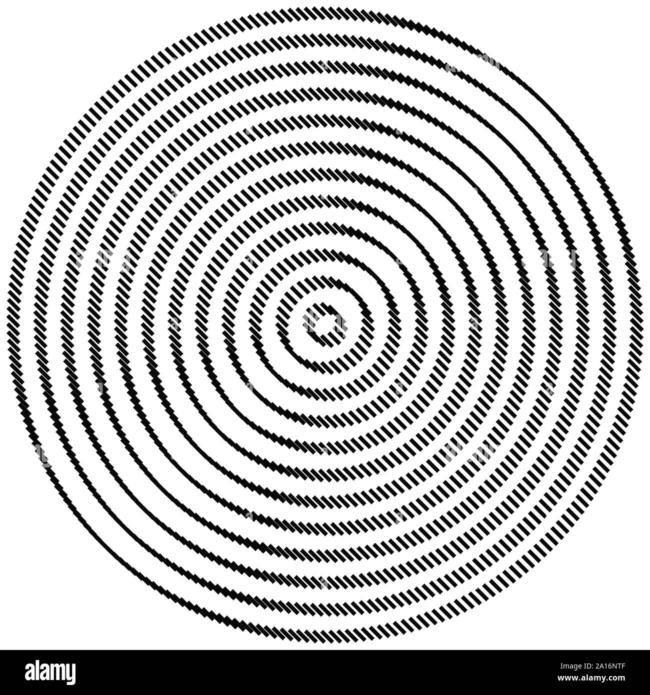 geometric circle of squares, rectangles. angular spiral,vortex abstract ...