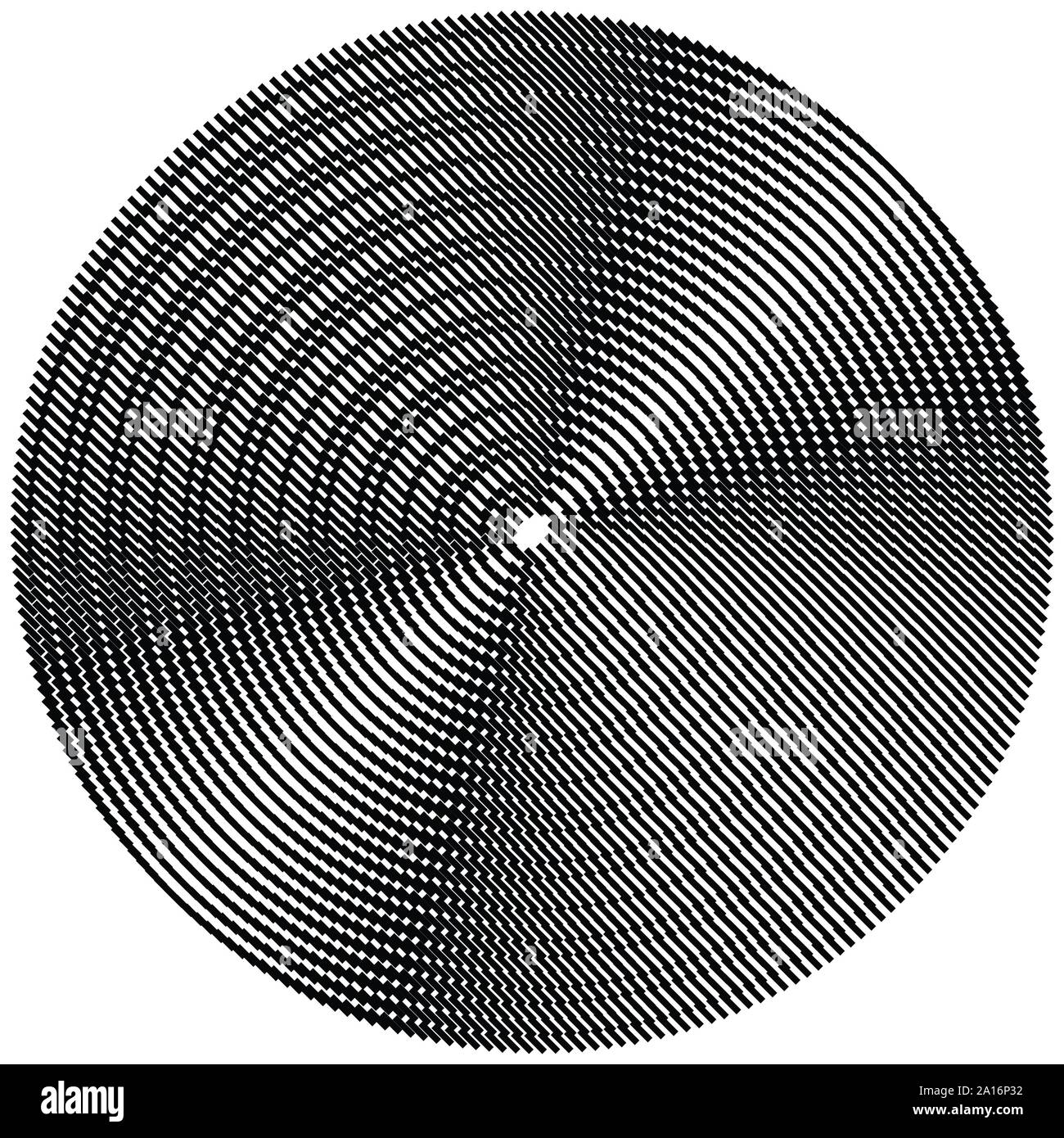 geometric circle of squares, rectangles. angular spiral,vortex abstract ...