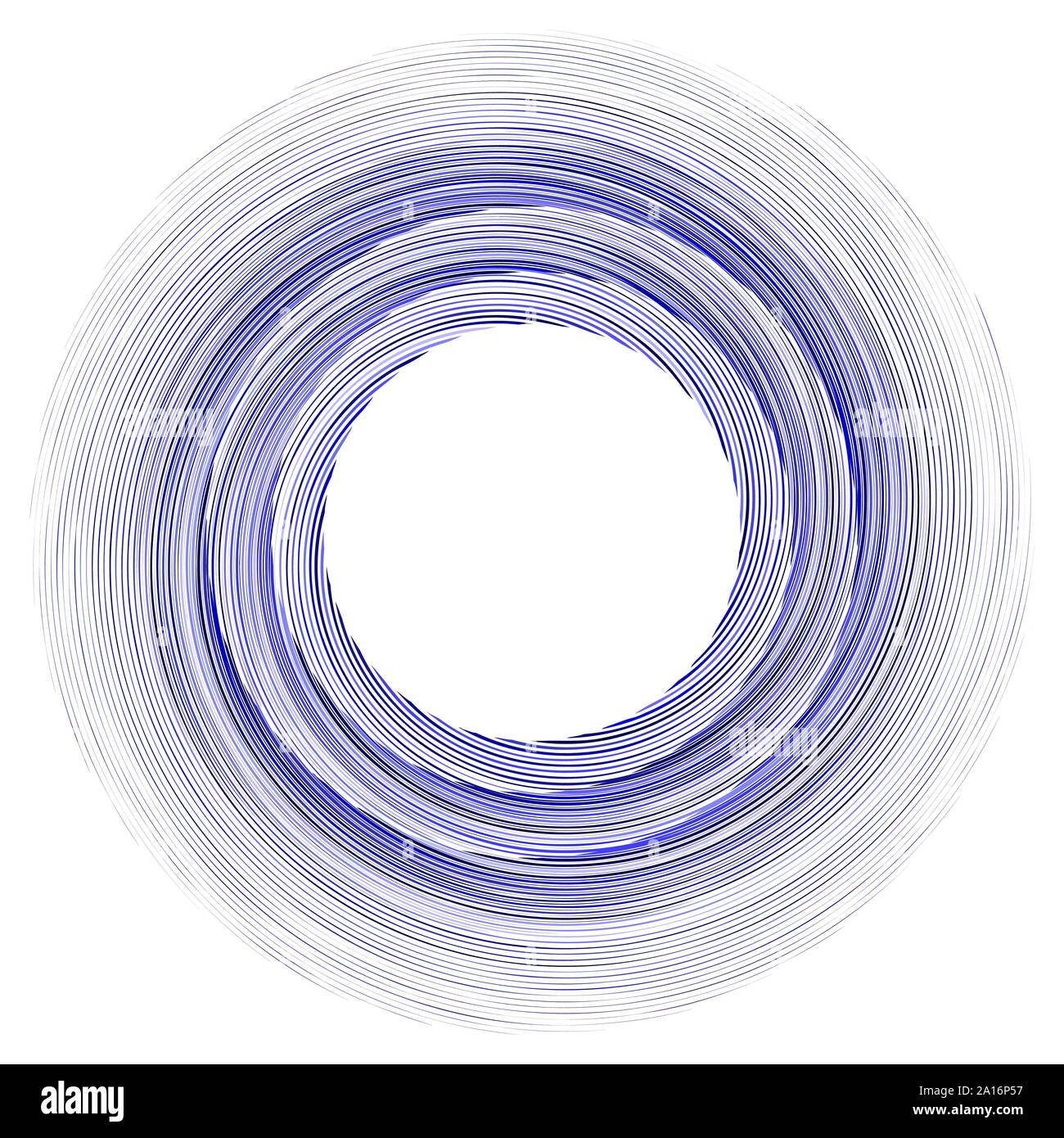 Abstract spiral, twist. Radial swirl, twirl curvy, wavy lines element ...
