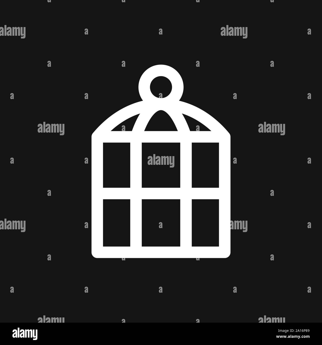 Bird cage icon for your design, logo. Vector illustration Stock Vector ...