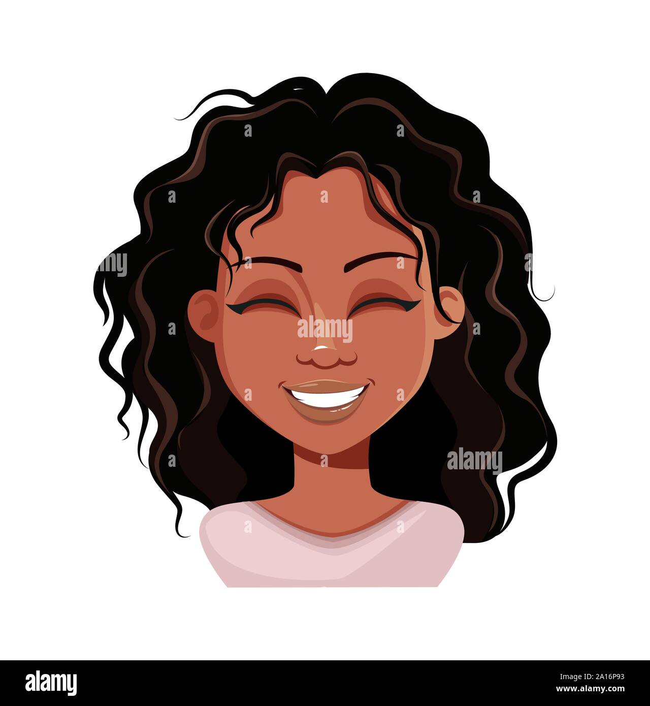 Feeling emotional african american Stock Vector Images - Alamy