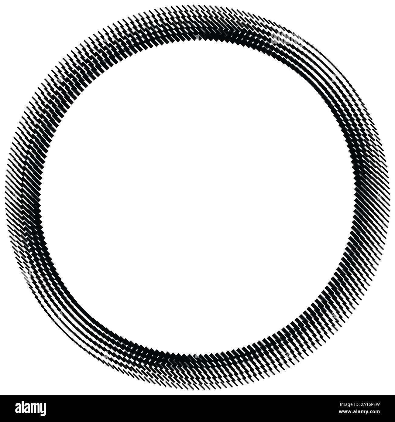 geometric circle of squares, rectangles. angular spiral,vortex abstract ...