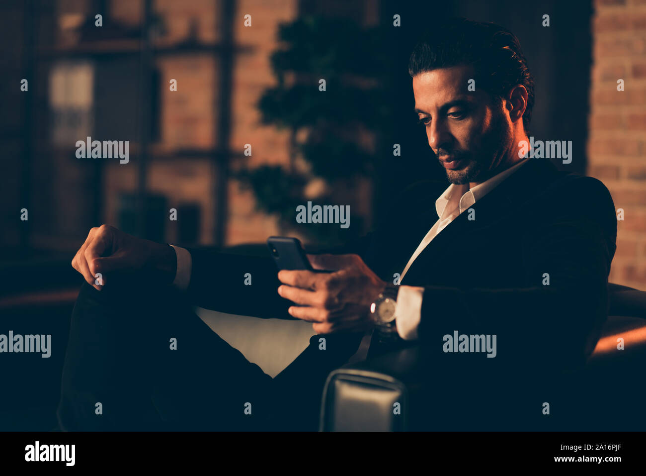 Side profile indian mature man hi-res stock photography and images - Alamy