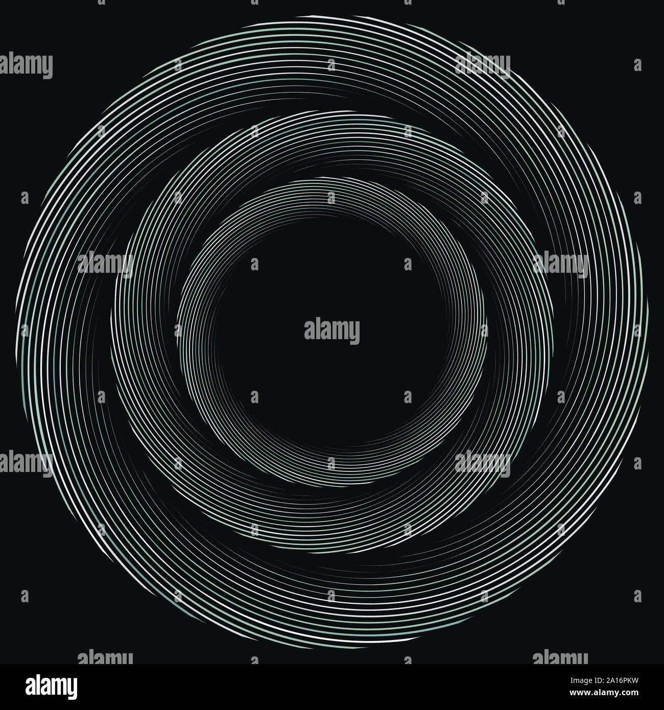 Abstract spiral, twist. Radial swirl, twirl curvy, wavy lines element ...